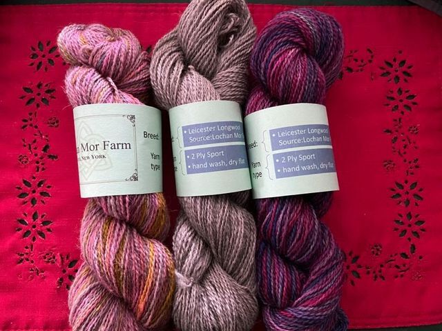 Leicester Longwool Yarn - 2 Ply sport weight